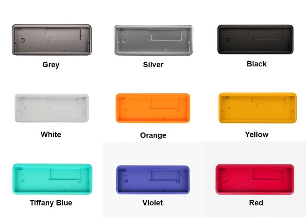 Melgeek Mojo60 60% RGB Alu Mech Keyboard Kit, w Gateron Switches, QMK ...