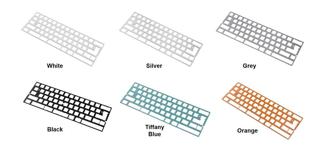 Melgeek Mojo60 60% RGB Alu Mech Keyboard Kit, w Gateron Switches, QMK ...