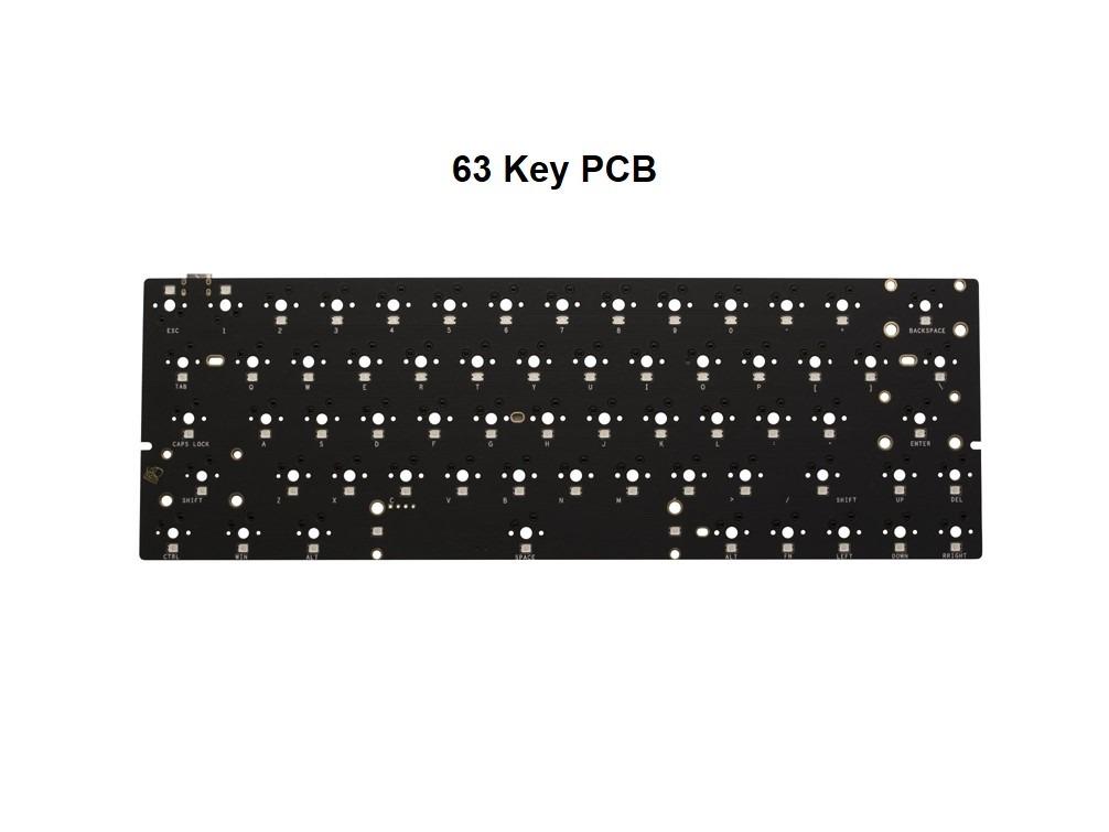 Melgeek Mojo60 60% RGB Alu Mech Keyboard Kit, w Gateron Switches, QMK ...