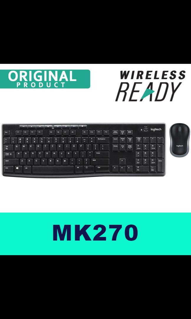 MK270 Logitech Wireless Keyboard (Keyboard & Mouse), Computers & Tech, Parts & Accessories ...