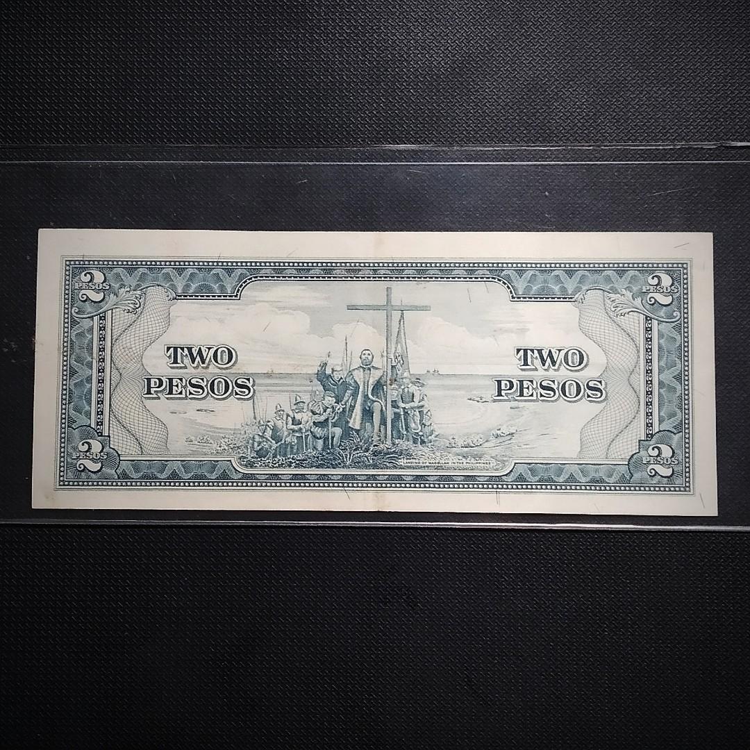 Old Philippine Banknote, 2 Pesos Rizal English Series Banknote, Hobbies ...