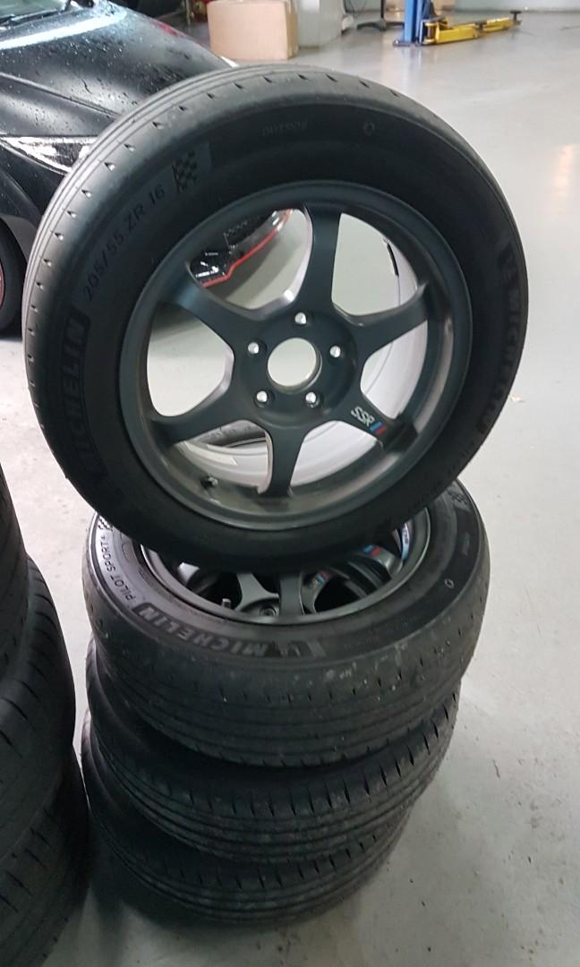 Original 16" SSR TYPE C RIMS WITH TYRES, Car Accessories, Tyres & Rims ...