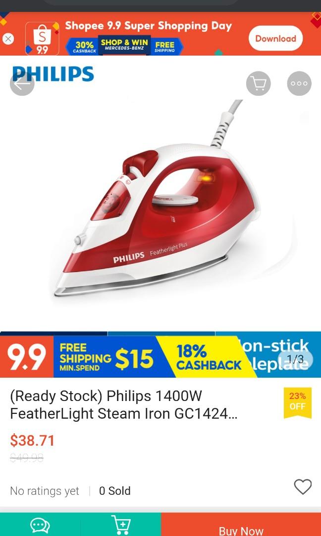 Philips Clothes Iron, TV & Home Appliances, Irons & Steamers on Carousell