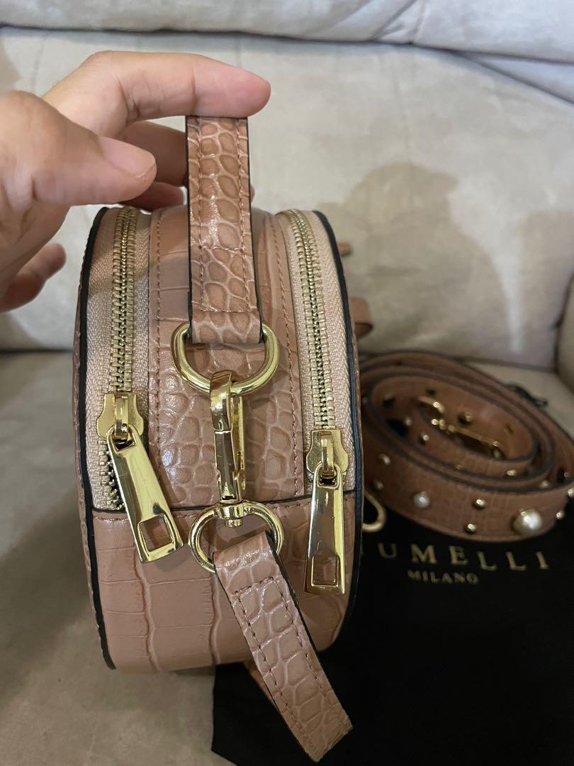 Authentic Piumelli Round Bag, Women's Fashion, Bags & Wallets, Cross ...