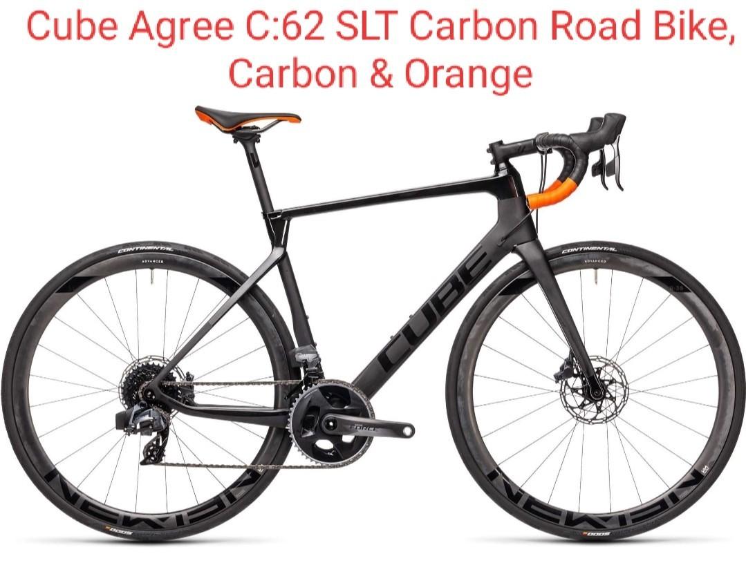 Pre-Order Cube Agree C:62 SLT Carbon & Orange with Sram Etap Carbon ...