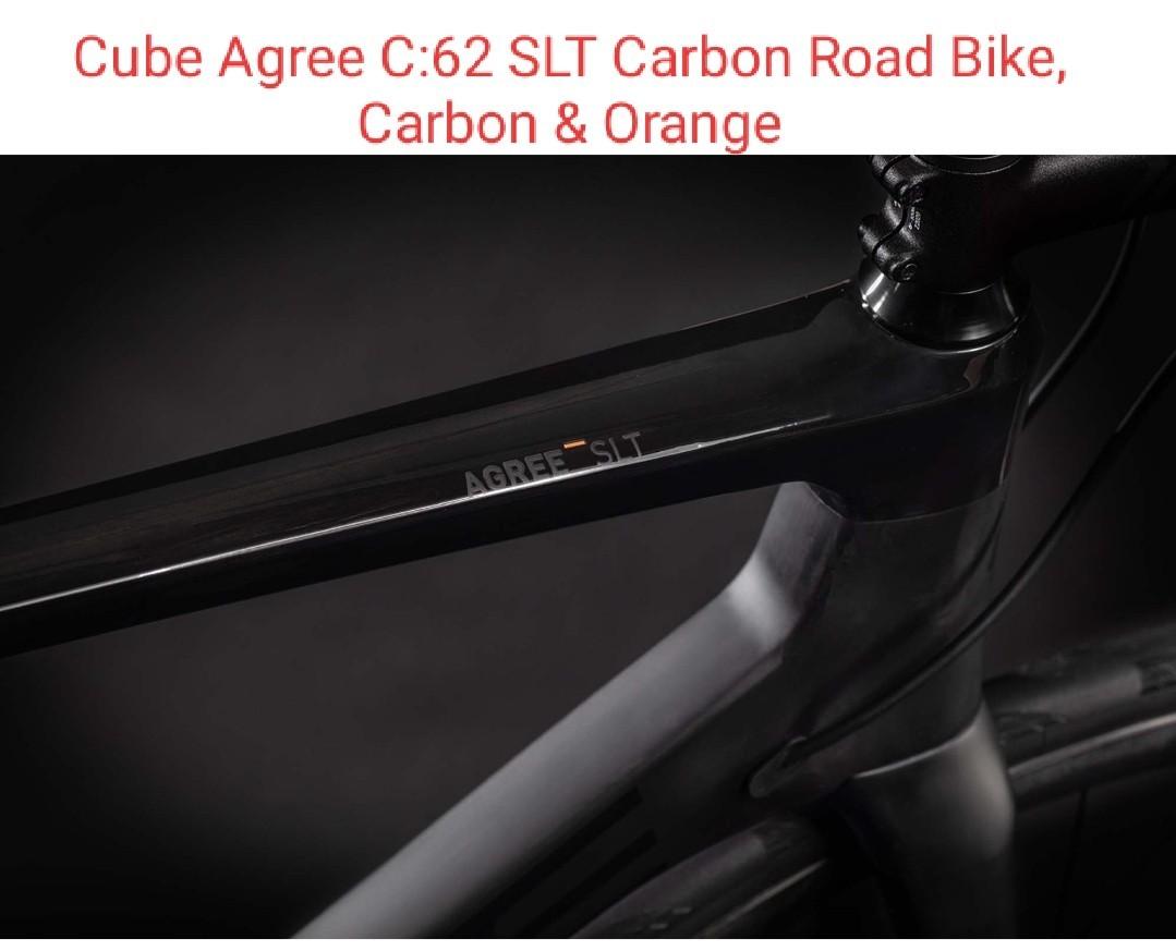 Pre-Order Cube Agree C:62 SLT Carbon & Orange with Sram Etap Carbon ...
