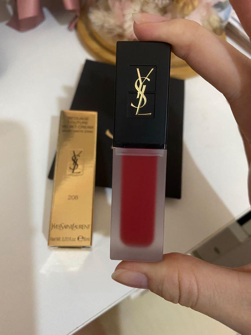 (Receipt) YSL Velvet Matte Stain Lipstick, Beauty & Personal Care, Face ...