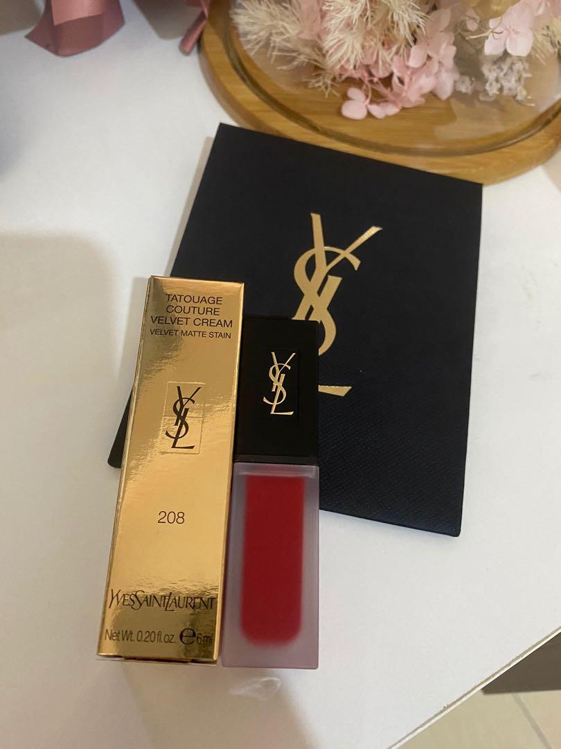 (Receipt) YSL Velvet Matte Stain Lipstick, Beauty & Personal Care, Face ...