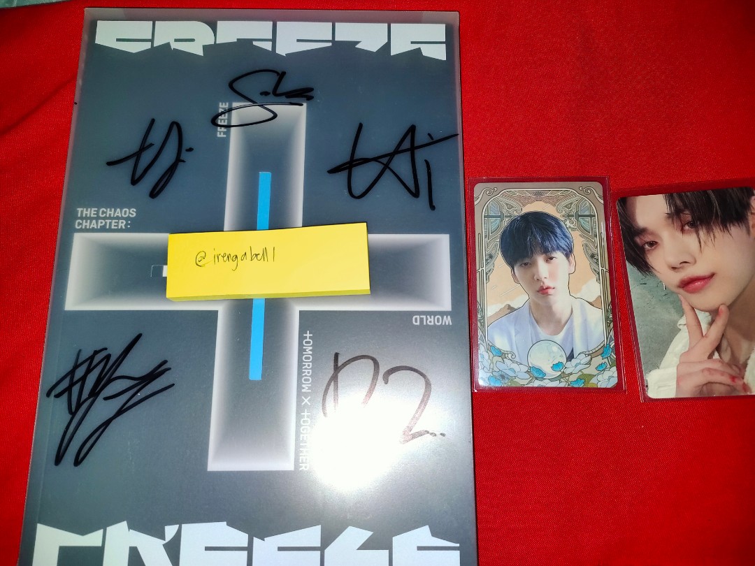 SIGNED TXT FREEZE ALBUM, Hobbies & Toys, Memorabilia & Collectibles, K ...