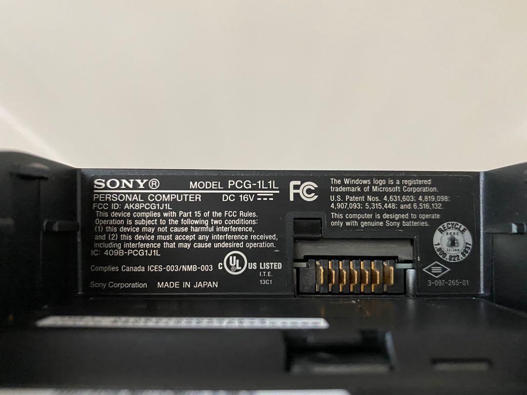 Sony VAIO UX Handheld Micro PC, Computers & Tech, Laptops & Notebooks ...