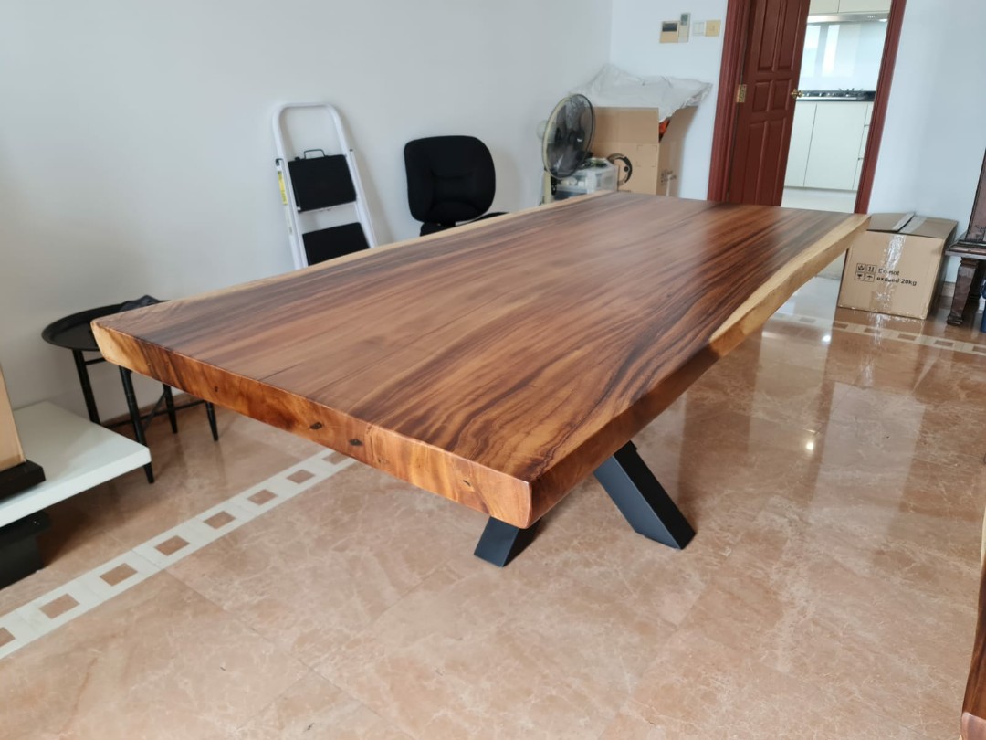 Suar wood table, Furniture & Home Living, Furniture, Tables & Sets on ...