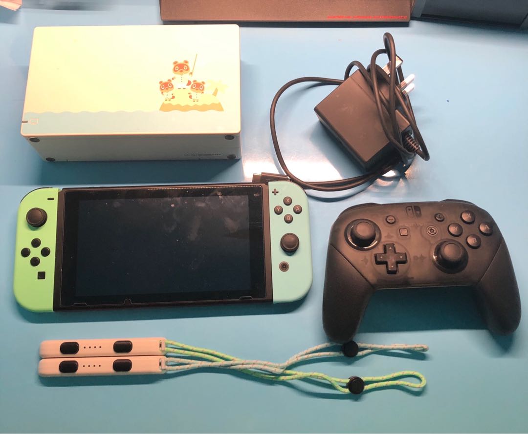 Switch 主機 + pro joy con, 電子遊戲, 電子遊戲機, Nintendo 任天堂 - Carousell