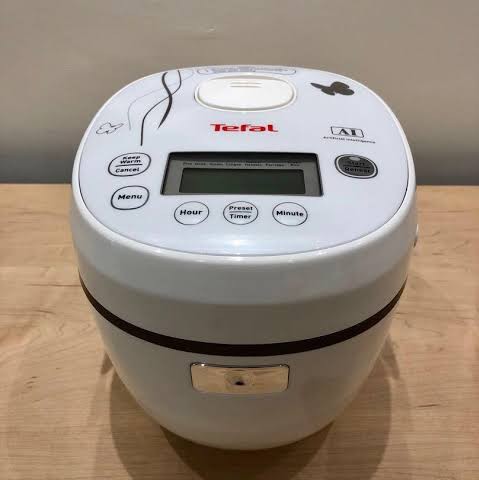 Tefal Rice Cooker (0.5L) RK5001 Ceramic Pot Mini Fuzzy Logic 4 cups ...