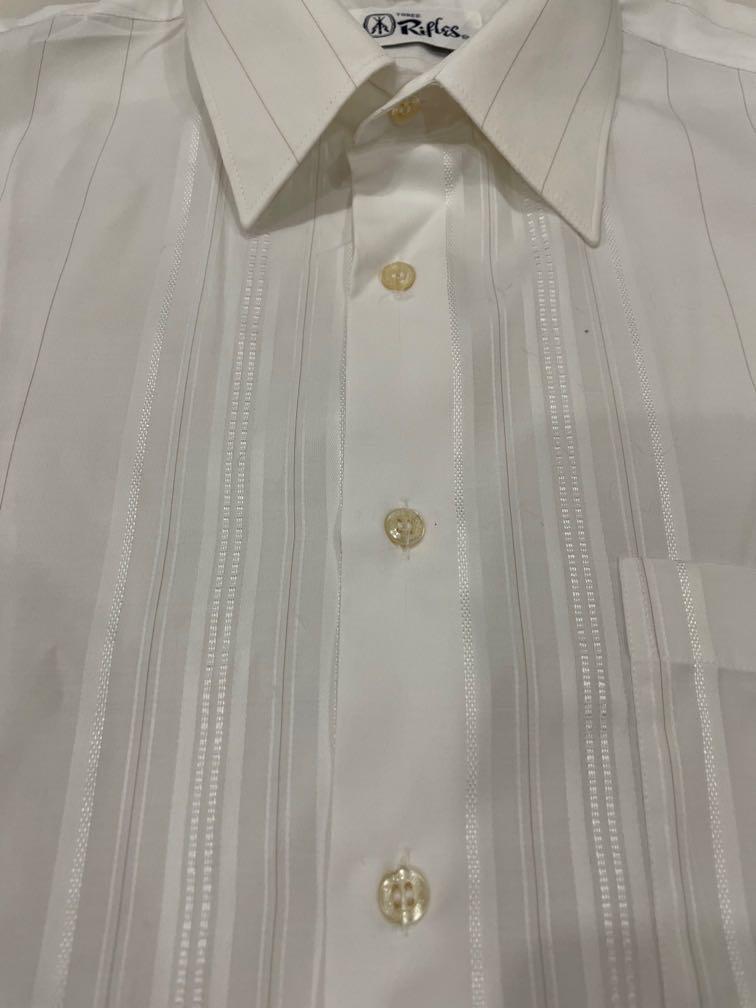 Three Rifles (White with Design lines Shirt), Men's Fashion, Tops ...