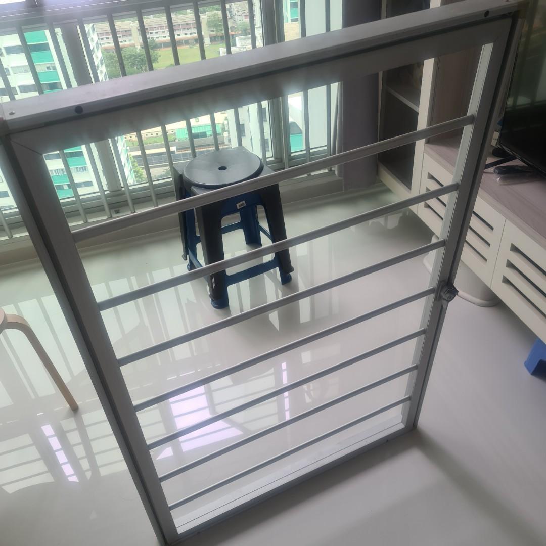 Window grill for aircon ledge, Furniture & Home Living, Furniture ...
