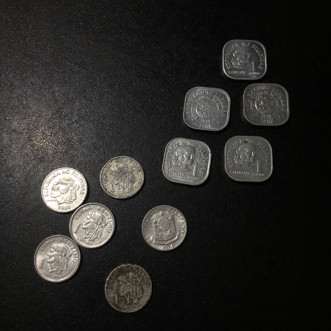 1974, 1981 Isang (1) Sentimo Lapu-Lapu Coins, Hobbies & Toys ...