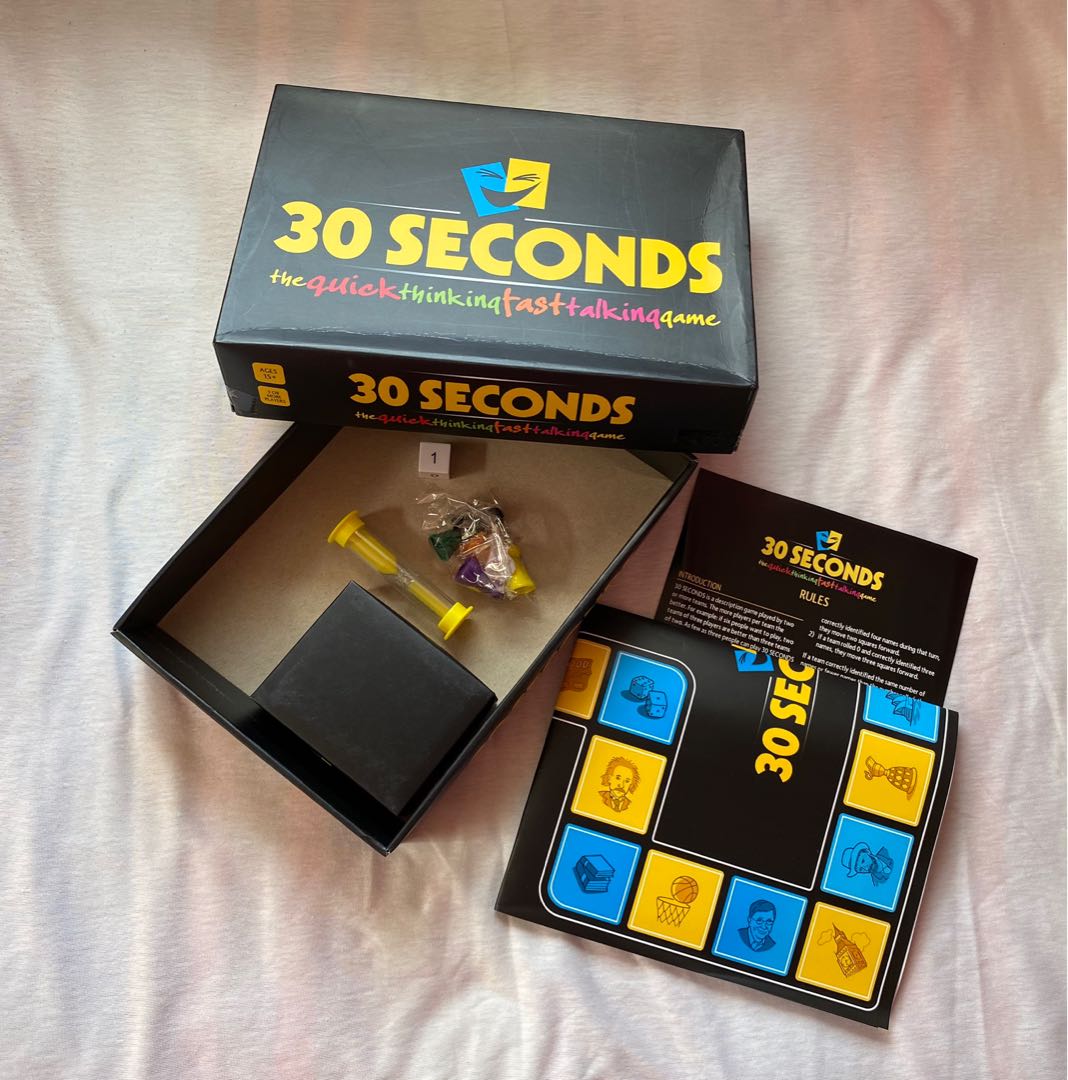 30 Seconds Board Game, Hobbies & Toys, Toys & Games on Carousell
