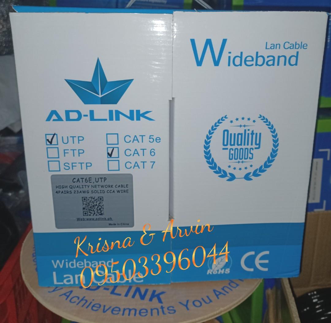 AD-Link Cat6 E UTP Cable High Quality Lan Cable, Computers & Tech ...