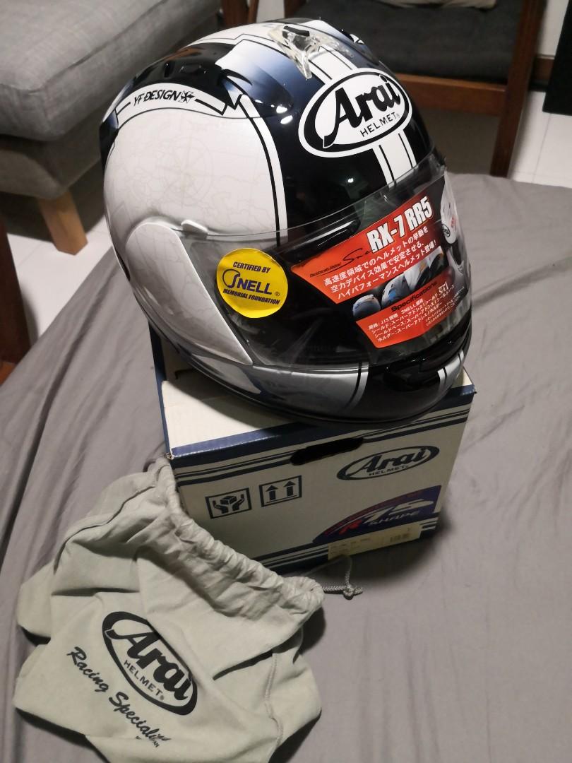 Arai Harada Tour Helmet RX-7 RR5 Size 59.60 CM, Motorcycles, Motorcycle ...