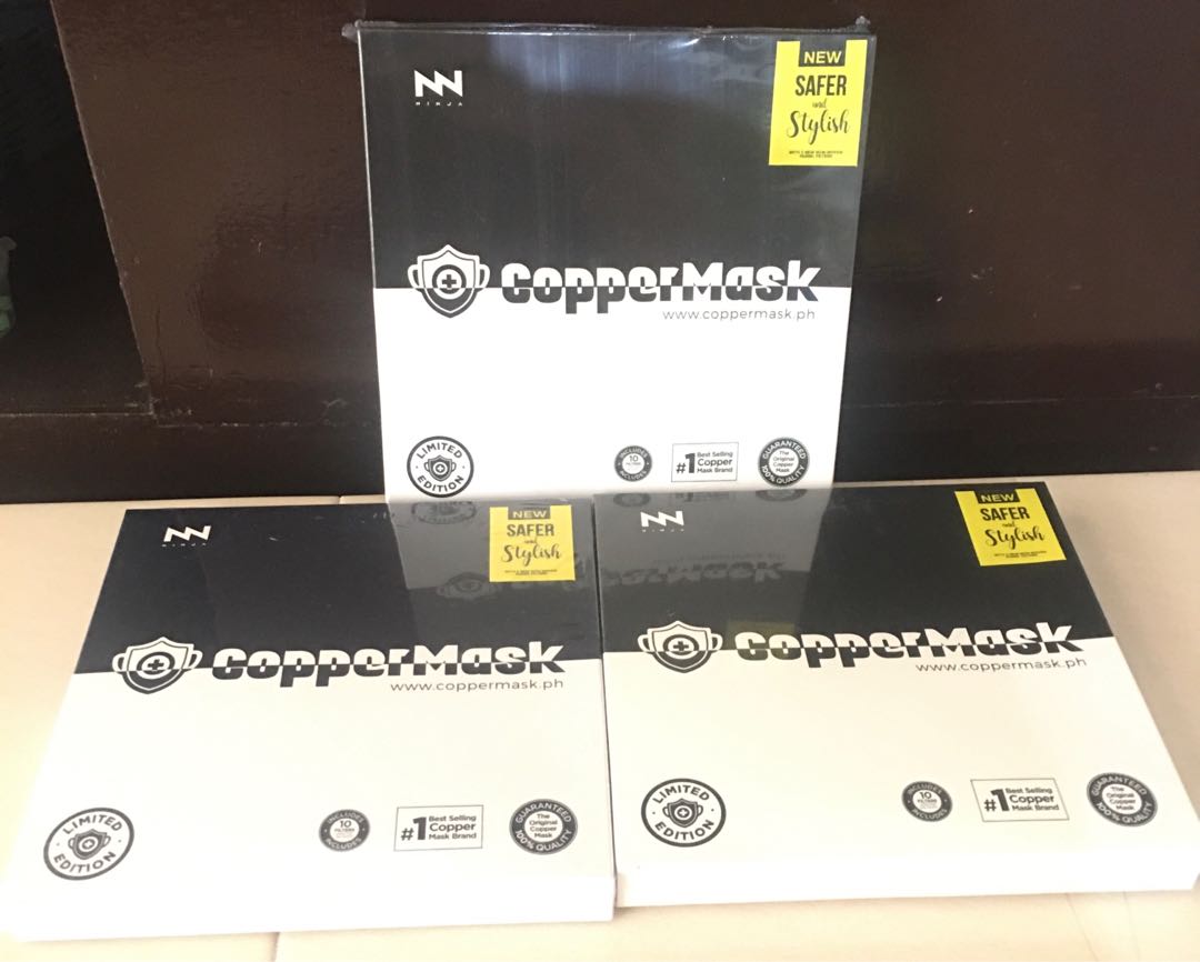 Authentic Copper Mask, Health & Nutrition, Face Masks & Face Shields on ...