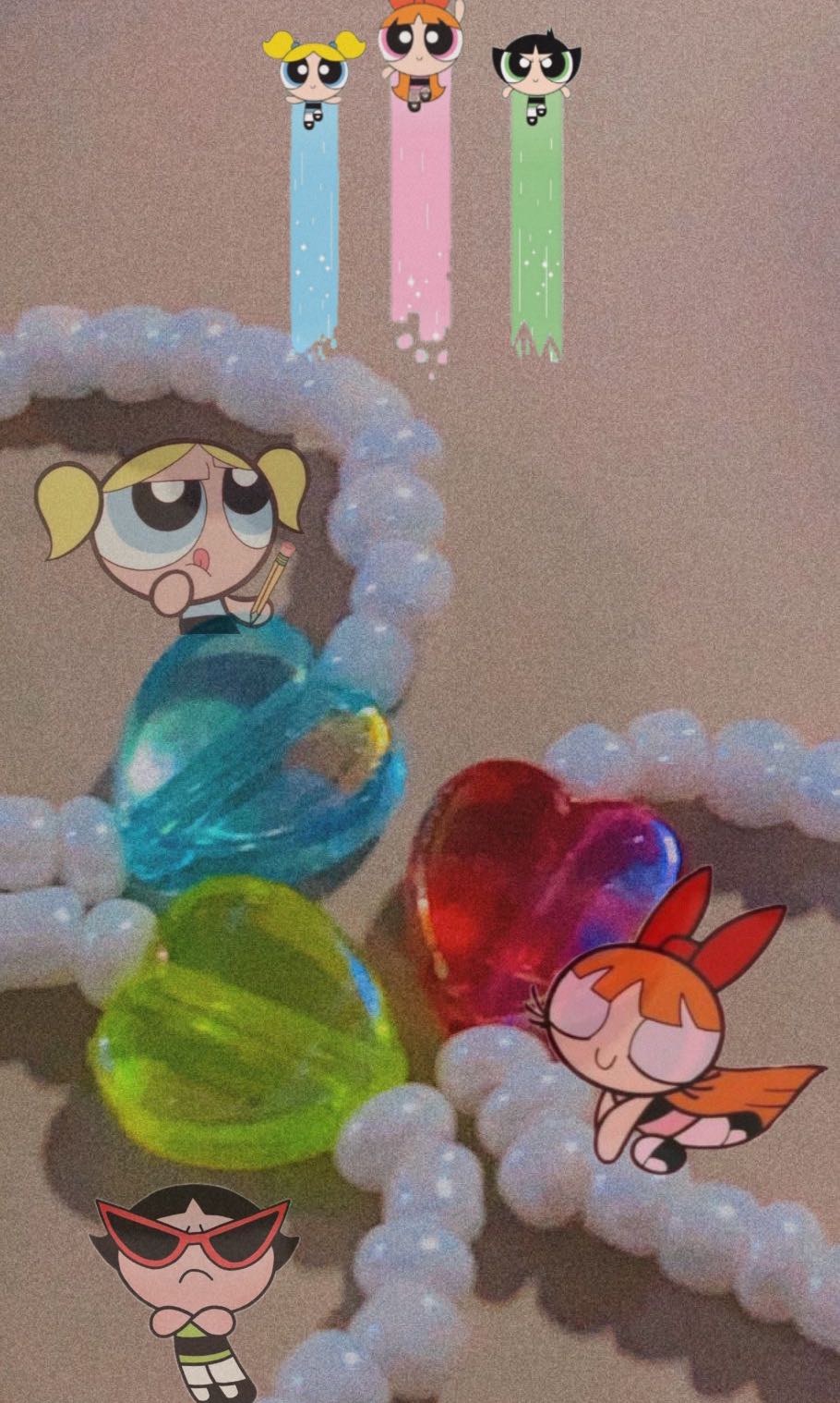 beaded powerpuff girl rings, Hobbies & Toys, Stationery & Craft ...