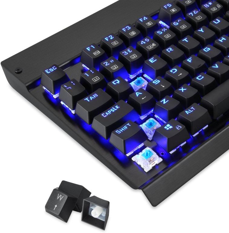 (Black Keyboard - UK-Layout) Eagletec KG010-UK Wired Keyboard USB ...