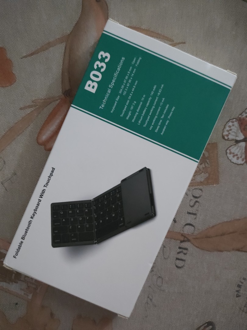 BNIB Bluetooth Foldable Wireless Keyboard With Touchpad, Computers & Tech, Parts & Accessories ...
