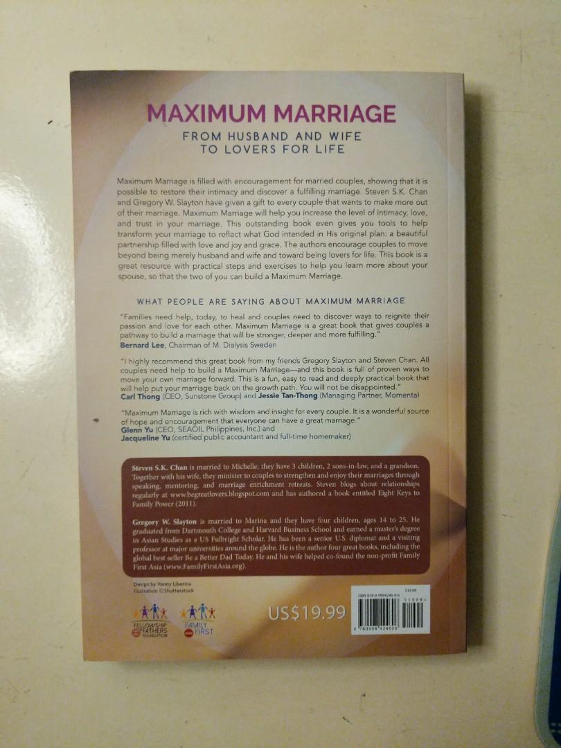 Book: Maximum Marriage, Hobbies & Toys, Books & Magazines, Religion ...