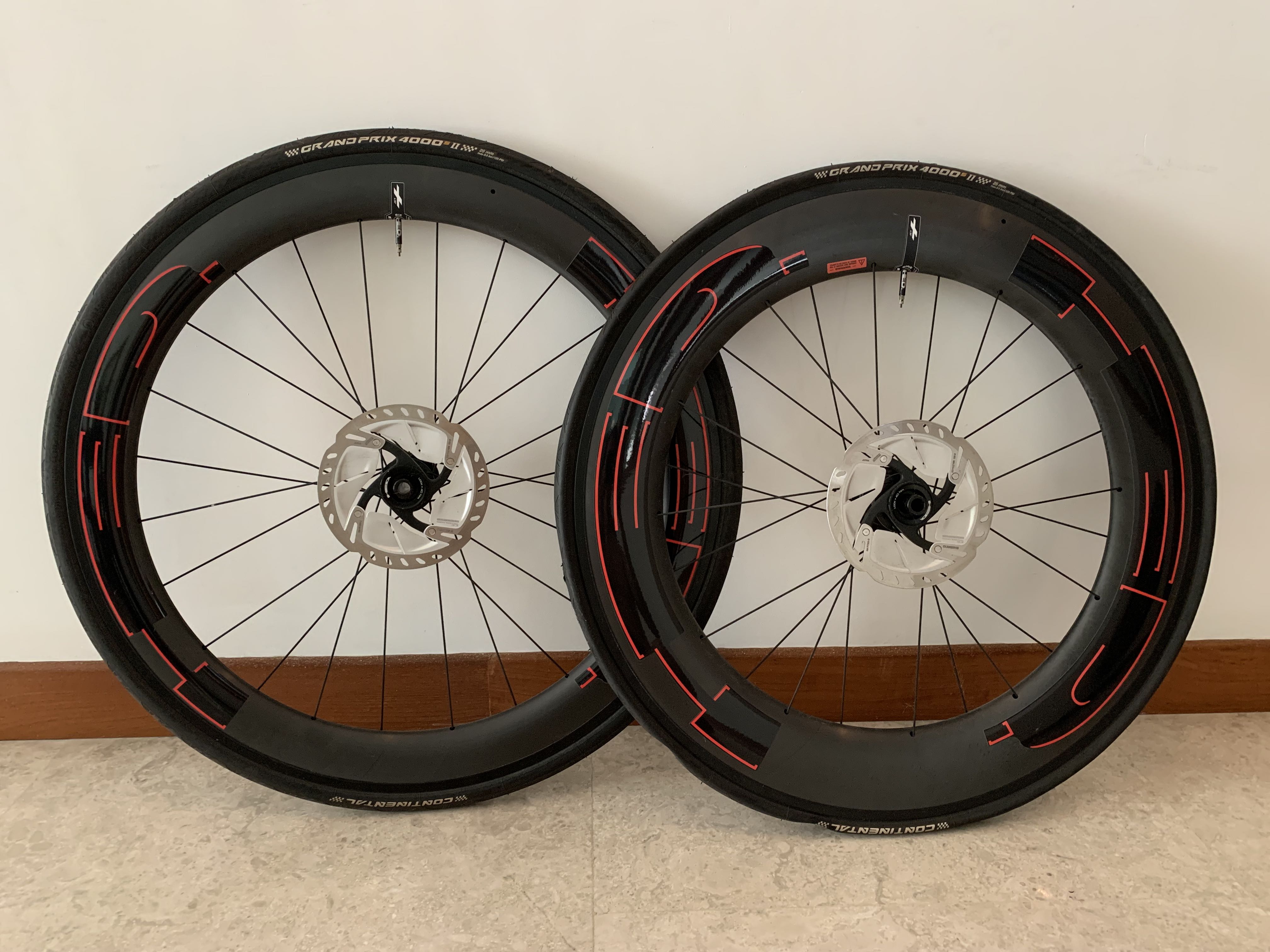 New HED Jet wheel set 60/90 (thru axle disc bicycles only), Sports Equipment, Bicycles & Parts ...