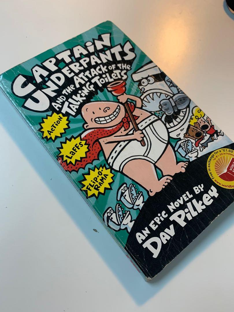 Captain Underpants - Epic novel by Dav Pilkey, Hobbies & Toys, Books ...