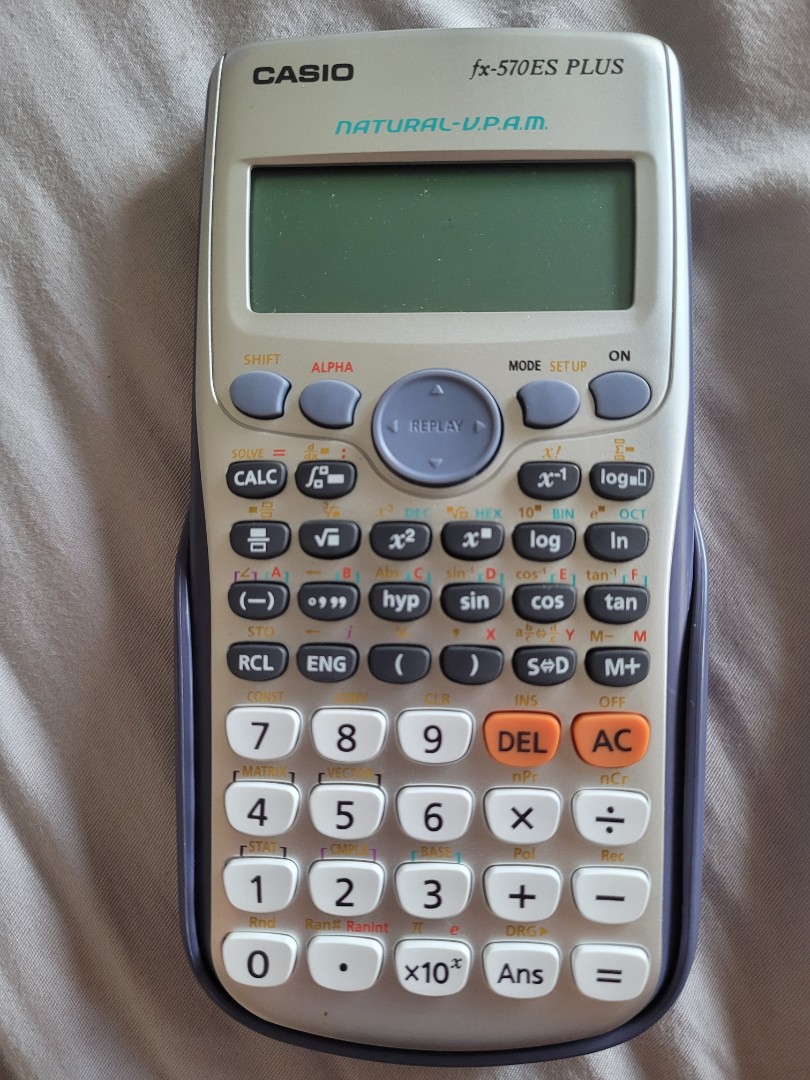 Casio fx 570es Scientfic Calculator for business statistic, Computers ...