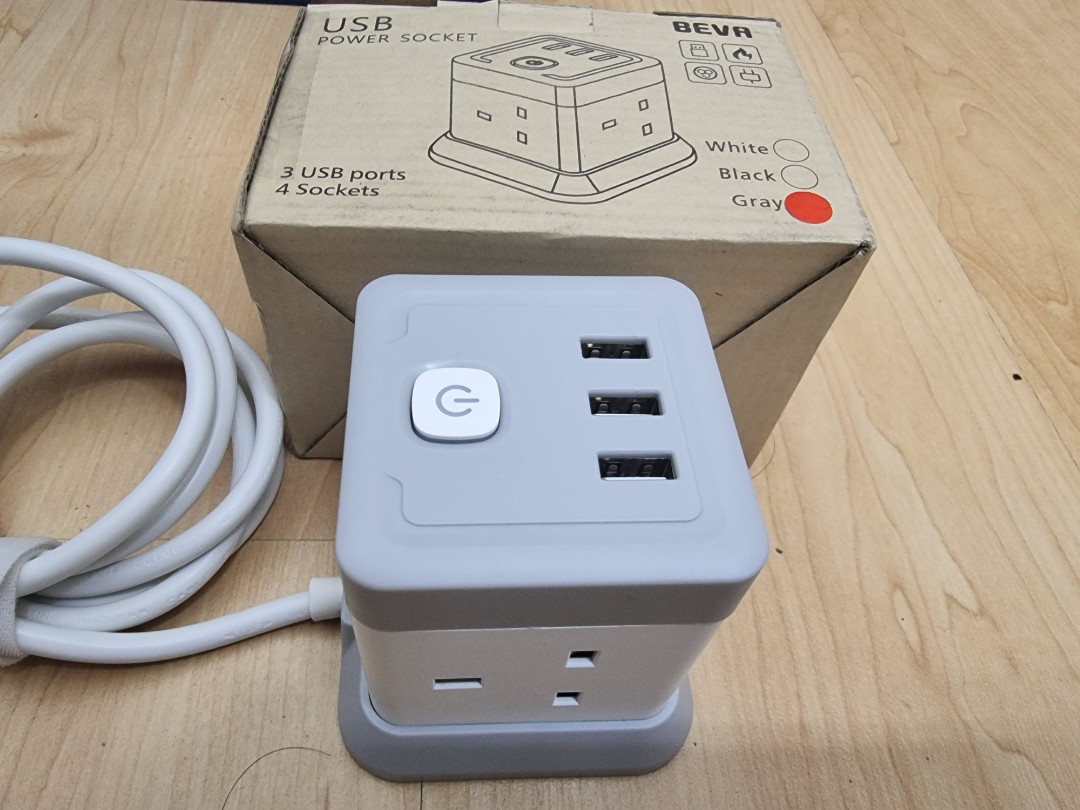 Cube USB and Power Socket, TV & Home Appliances, Electrical, Adaptors ...