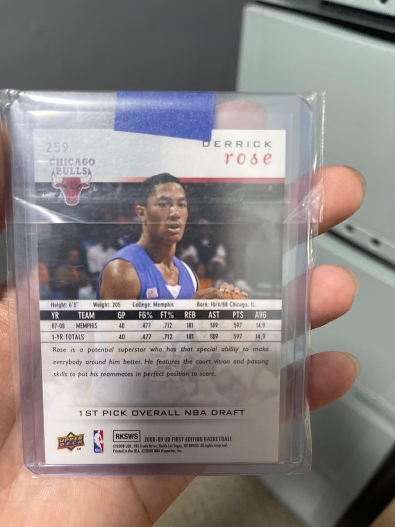 DERRICK ROSE ROOKIE CARD, Hobbies & Toys, Memorabilia & Collectibles ...