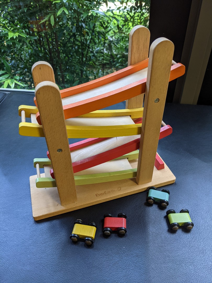 Ever Earth Wooden Ramp Racer, Hobbies & Toys, Toys & Games on Carousell