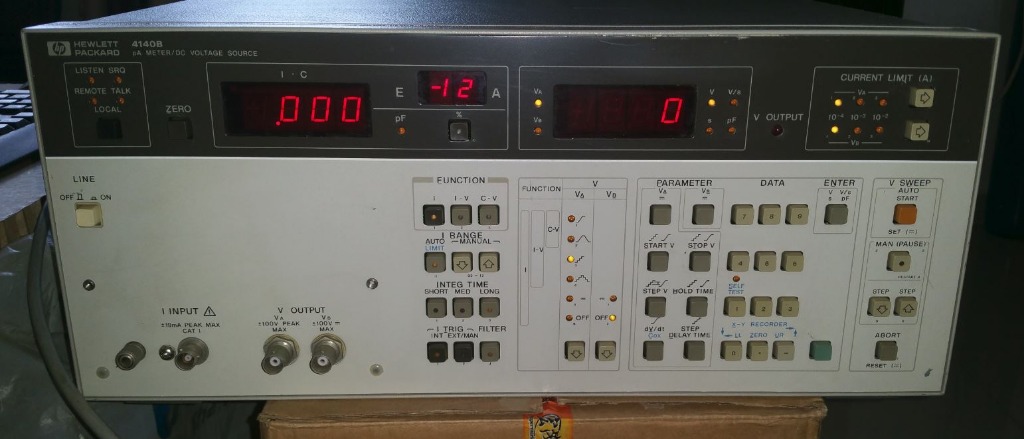 HP 4140B pA Benchtop Stable Picampere Meter DC Voltage Source [TAG ...