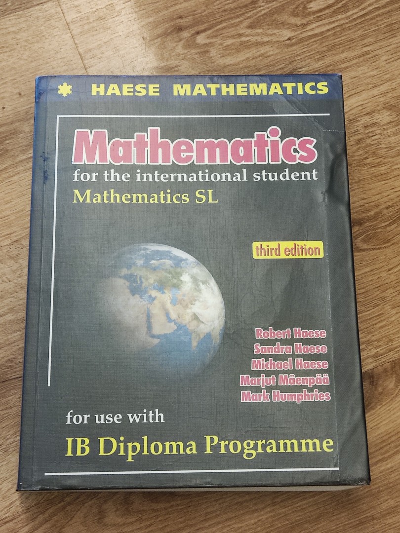 IBDP IB Math Mathematics SL HAESE Course Book Course Companion for IB ...
