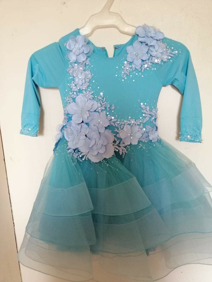 Jazel sy elsa inspired gown, Babies & Kids, Babies & Kids Fashion on ...