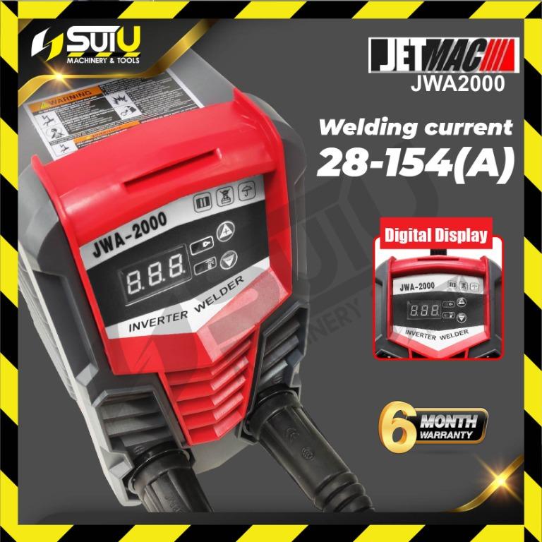 Jetmac JWA2000 MMA200 Inverter Welding Machine + Auto-Darkening Welding ...