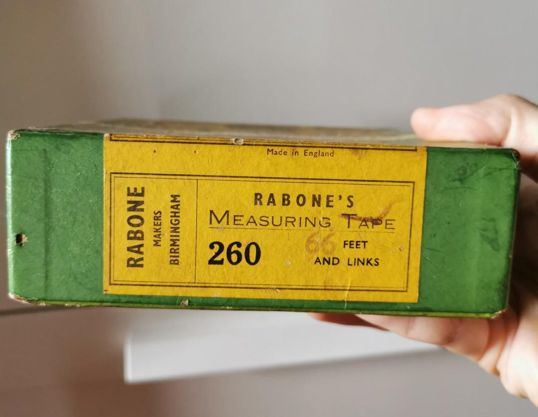 John Rabone & Sons Leather Casing Made in England Linen Measuring Tape ...