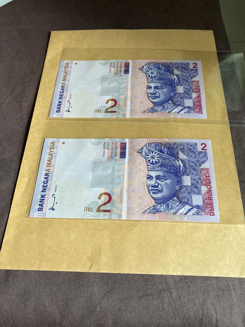 Malaysia MYR 2 Papernote x 2 run, Hobbies & Toys, Memorabilia ...