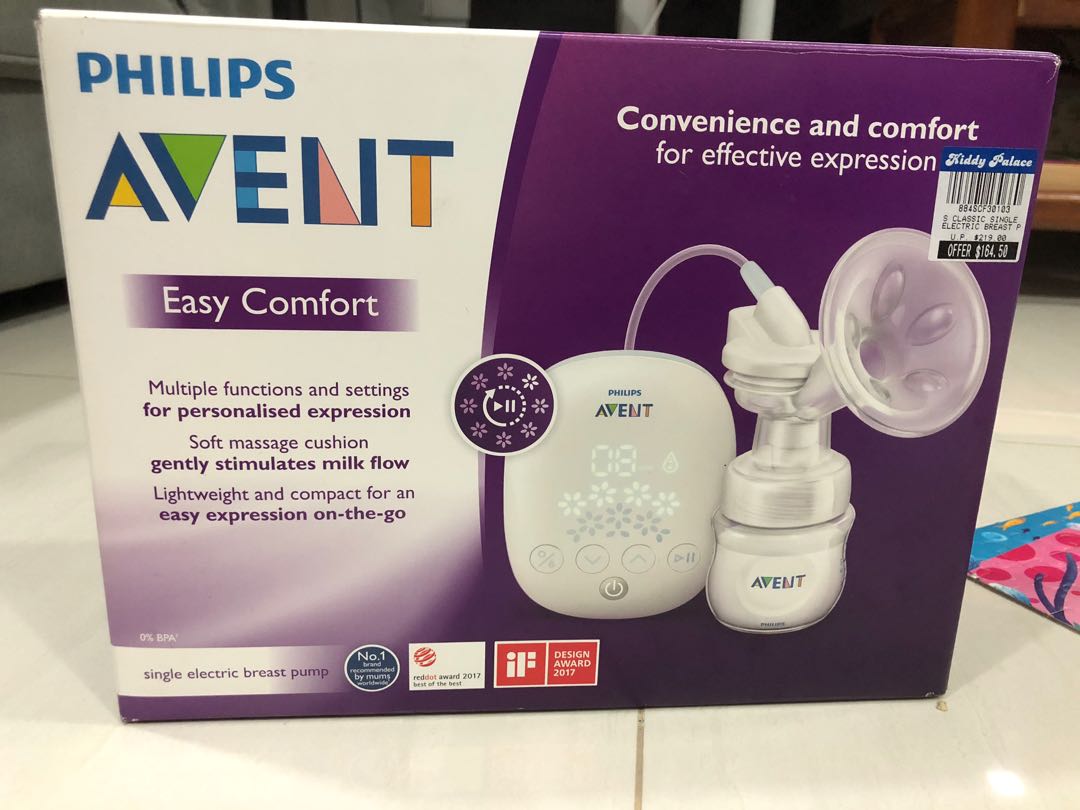 Philips Advent Easy Comfort single electric breast pump, Babies & Kids ...