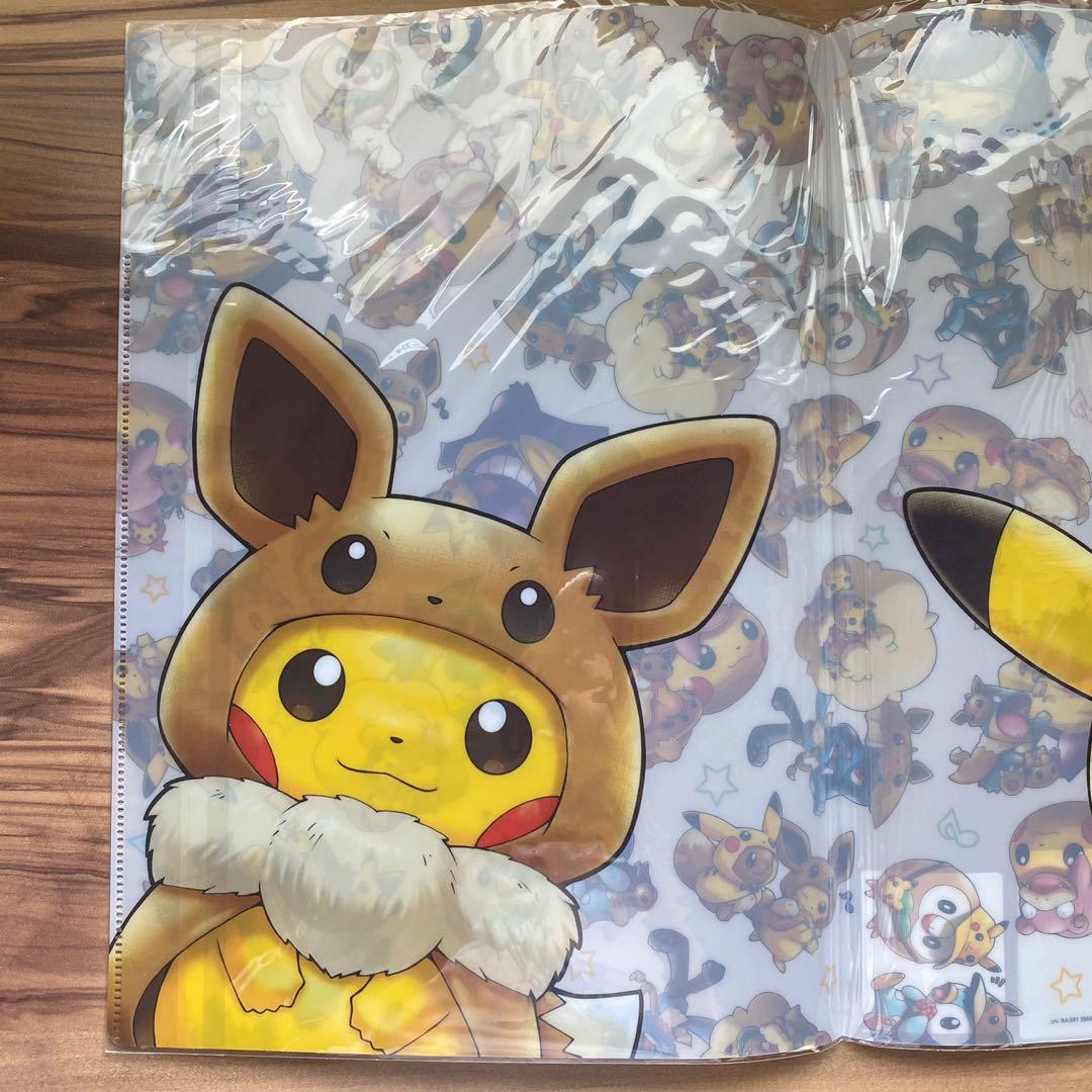 Pokemon Center Pikachu & Eevee Double Folder A4 File, Hobbies & Toys ...