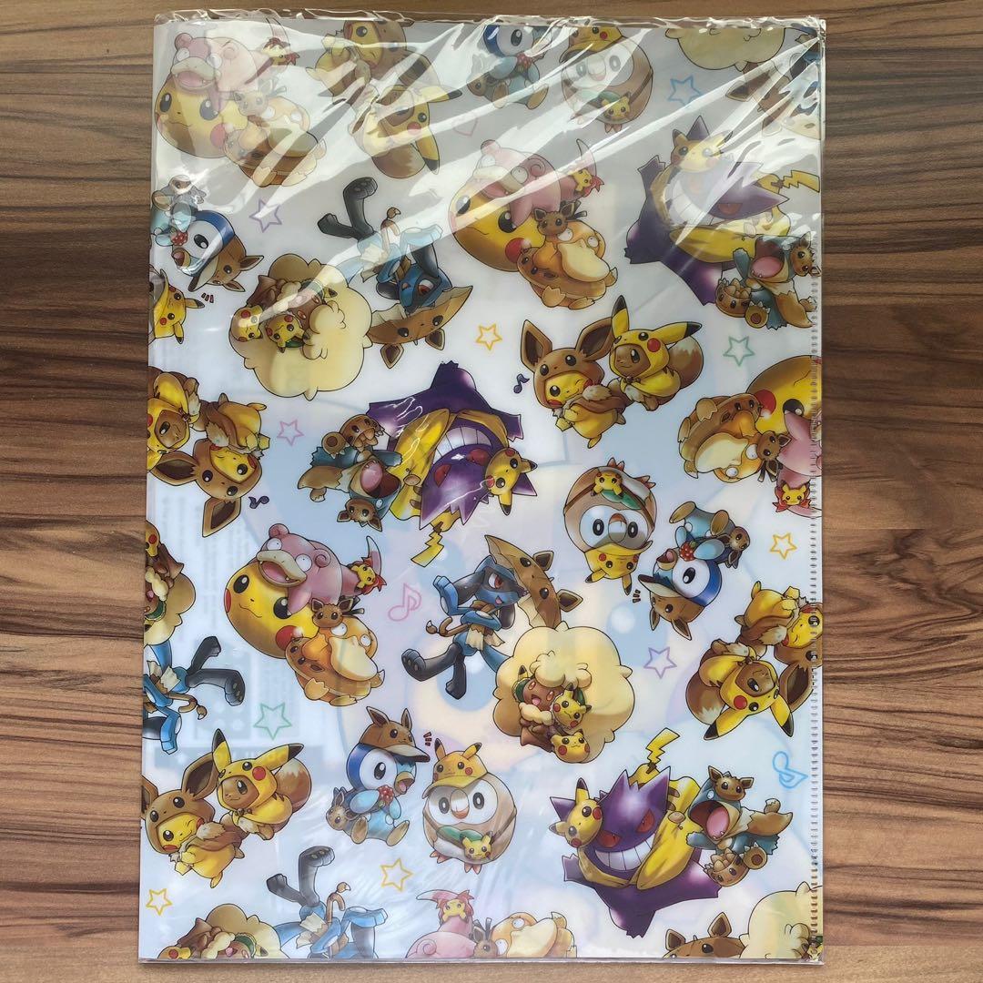 Pokemon Center Pikachu & Eevee Double Folder A4 File, Hobbies & Toys ...