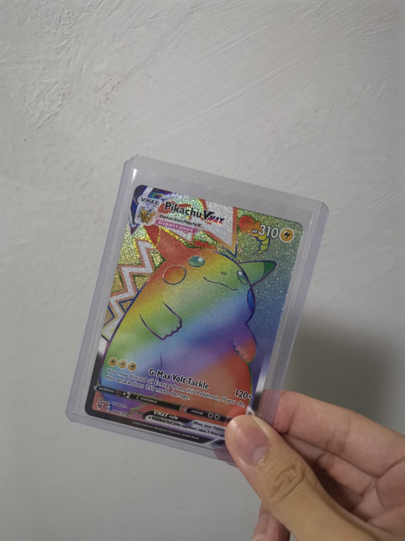 Pokemon TCG Pikachu Vmax Hyper rare Vivid voltage, Hobbies & Toys, Toys ...