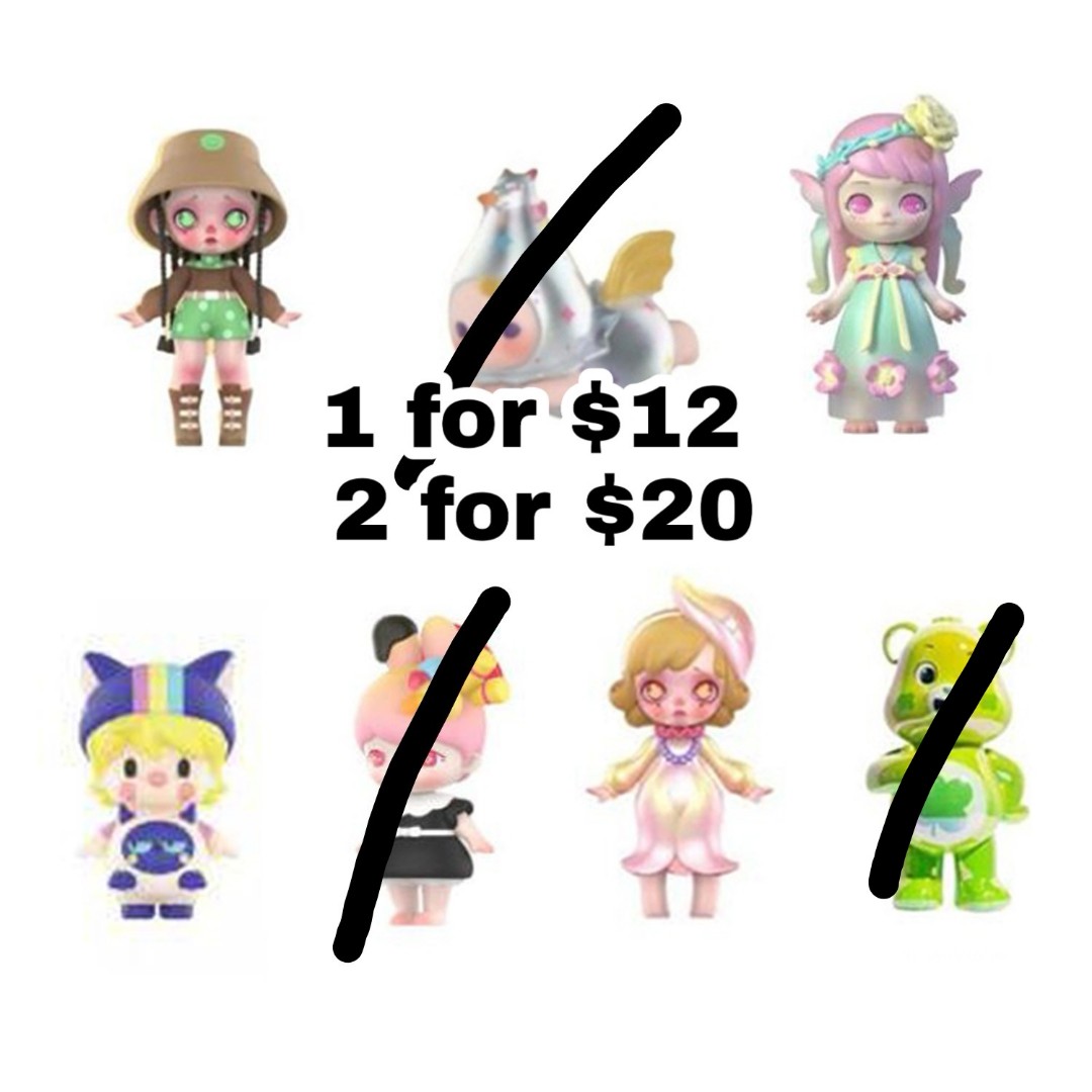 Popmart pop mart sweet bean laura care bear blind box, Hobbies & Toys ...