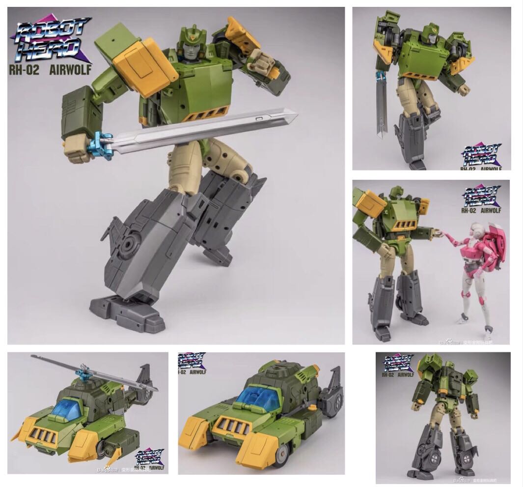 [Last Set] Transformers Robot Hero - RH-02 RH02 AirWolf Air Wolf (aka ...