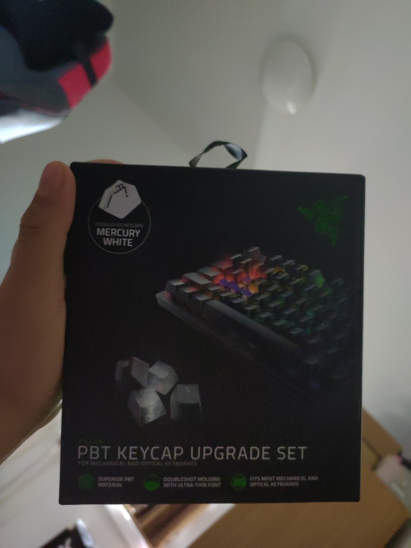 Razer PBT keycaps Mercury White, Computers & Tech, Parts & Accessories ...