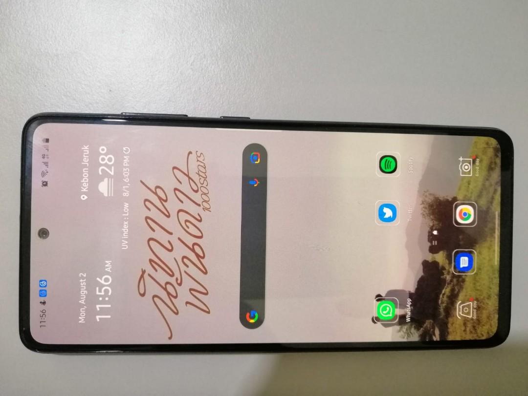 Samsung Galaxy A52 Hitam full set box dan garansi, Telepon Seluler ...