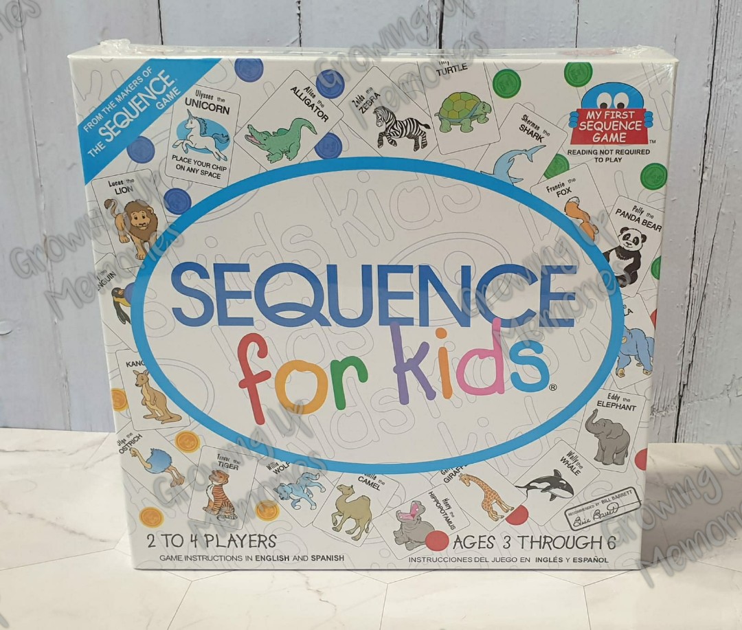 Sequence for kids (cards, board game), Hobbies & Toys, Toys & Games on Carousell