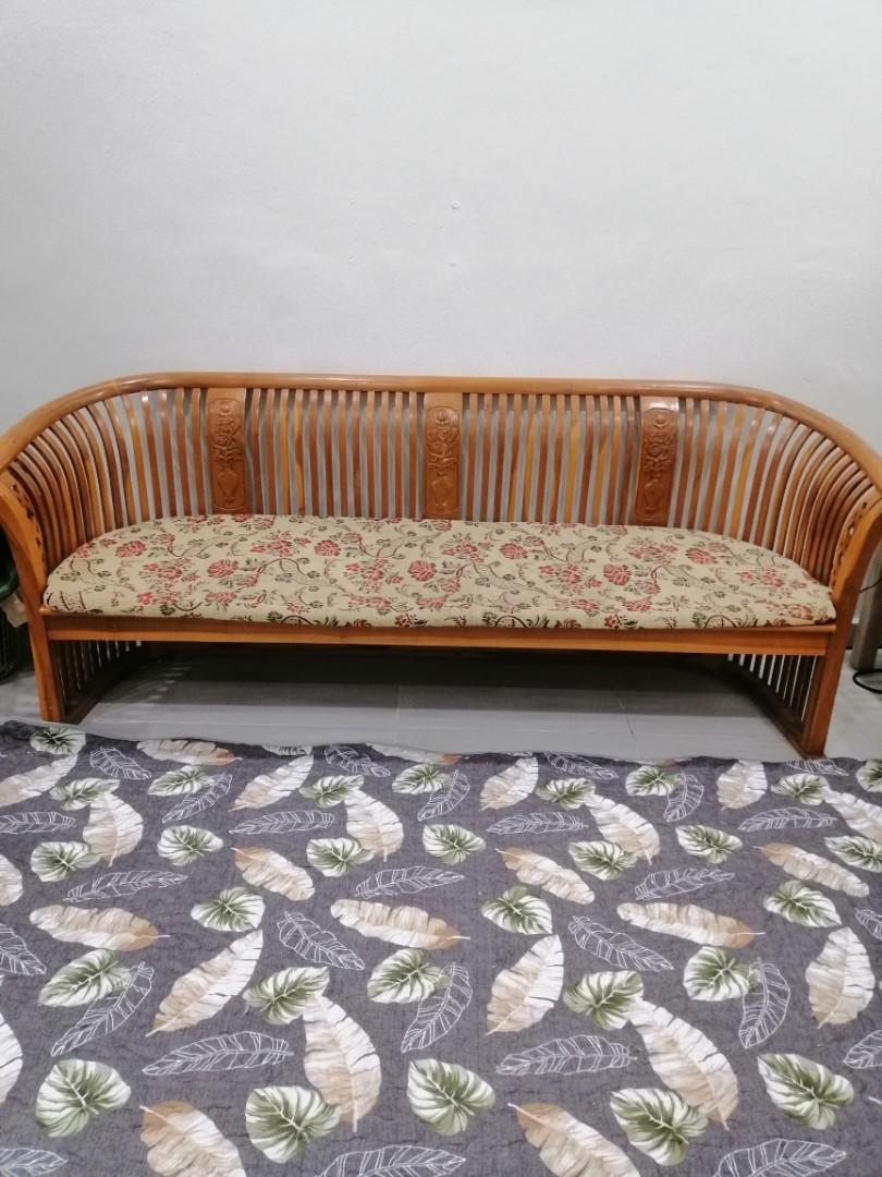 Set Kerusi Kayu, Furniture & Home Living, Furniture, Chairs on Carousell